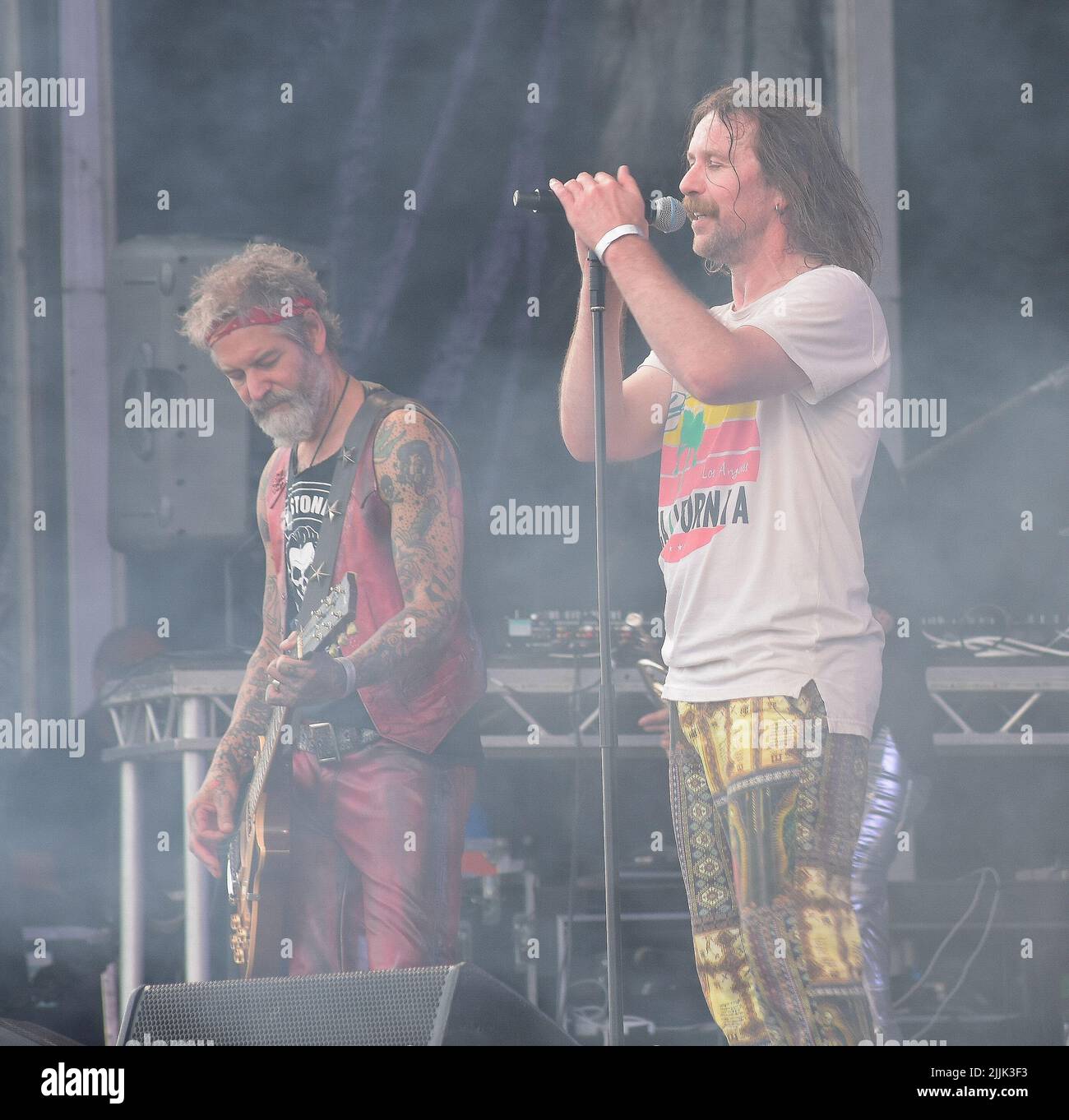 Tony Wright And Mark Yates From Terrorvision Performing Live On Stage ...