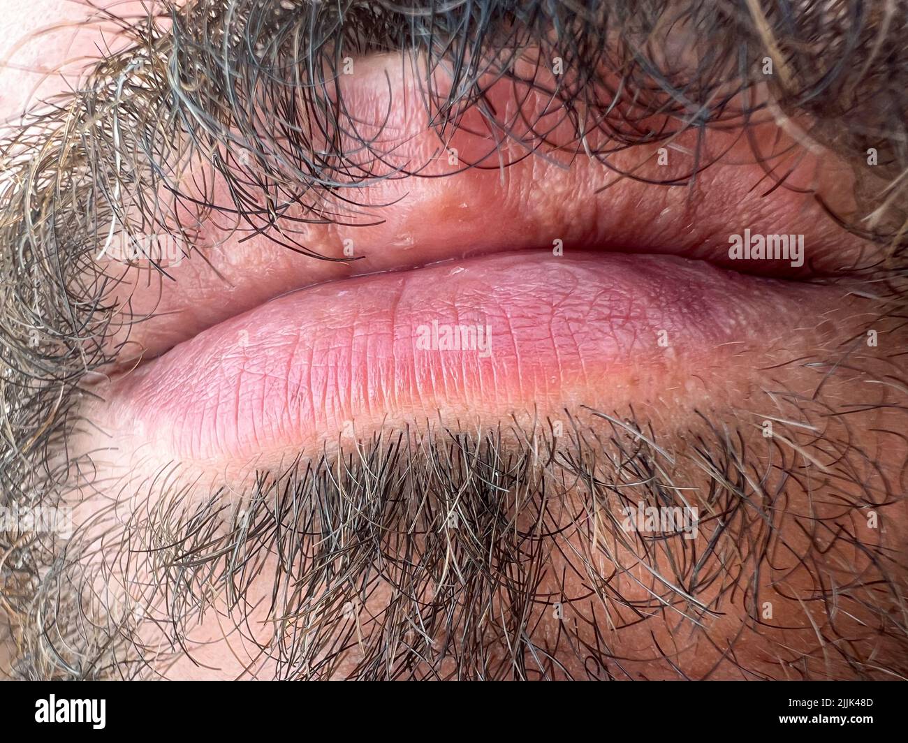 Mans lips hi-res stock photography and images - Alamy