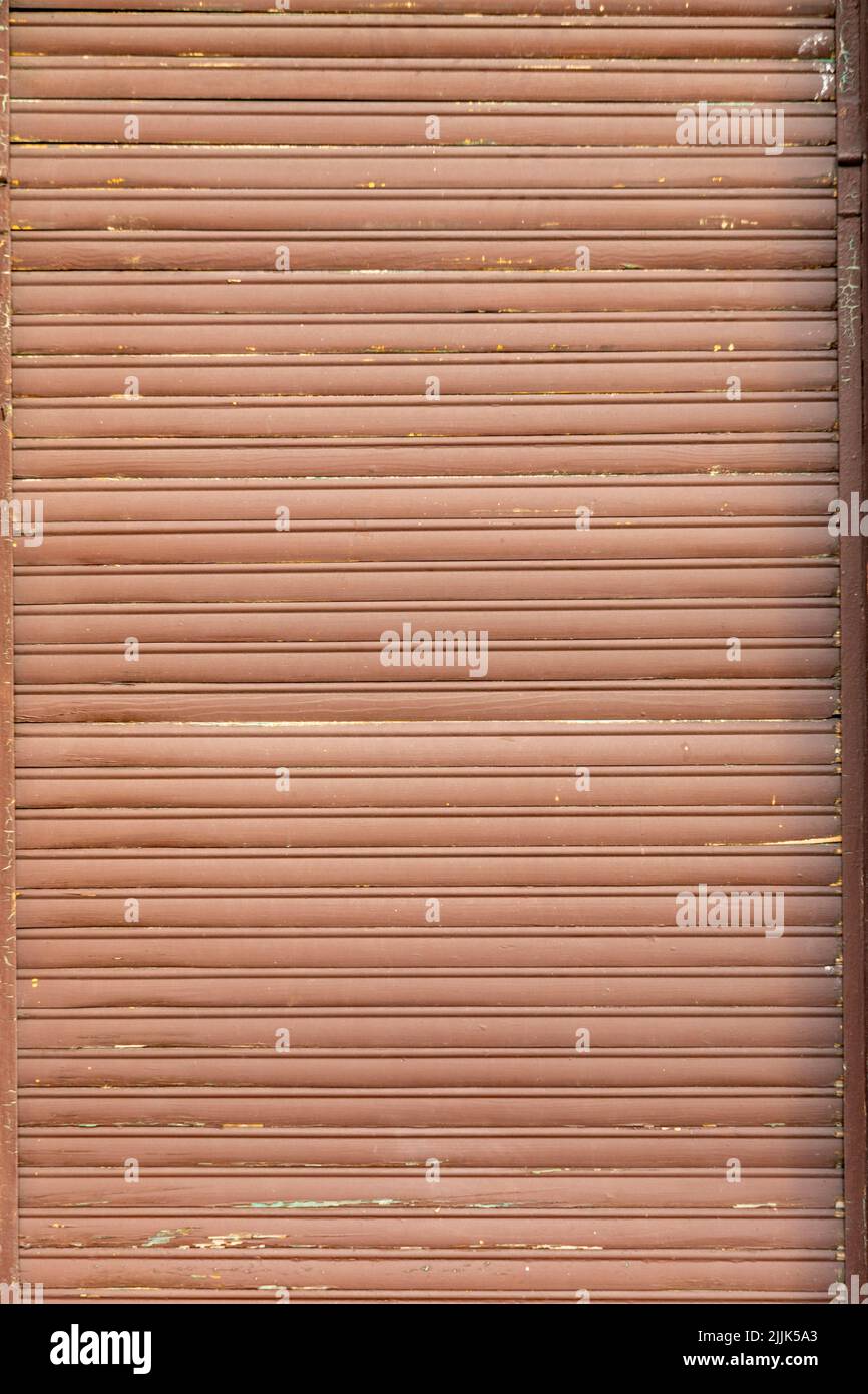 pattern of brown shutter blind in detail as harmonic background Stock ...