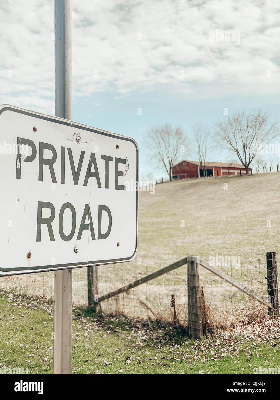 Private road hi-res stock photography and images - Alamy