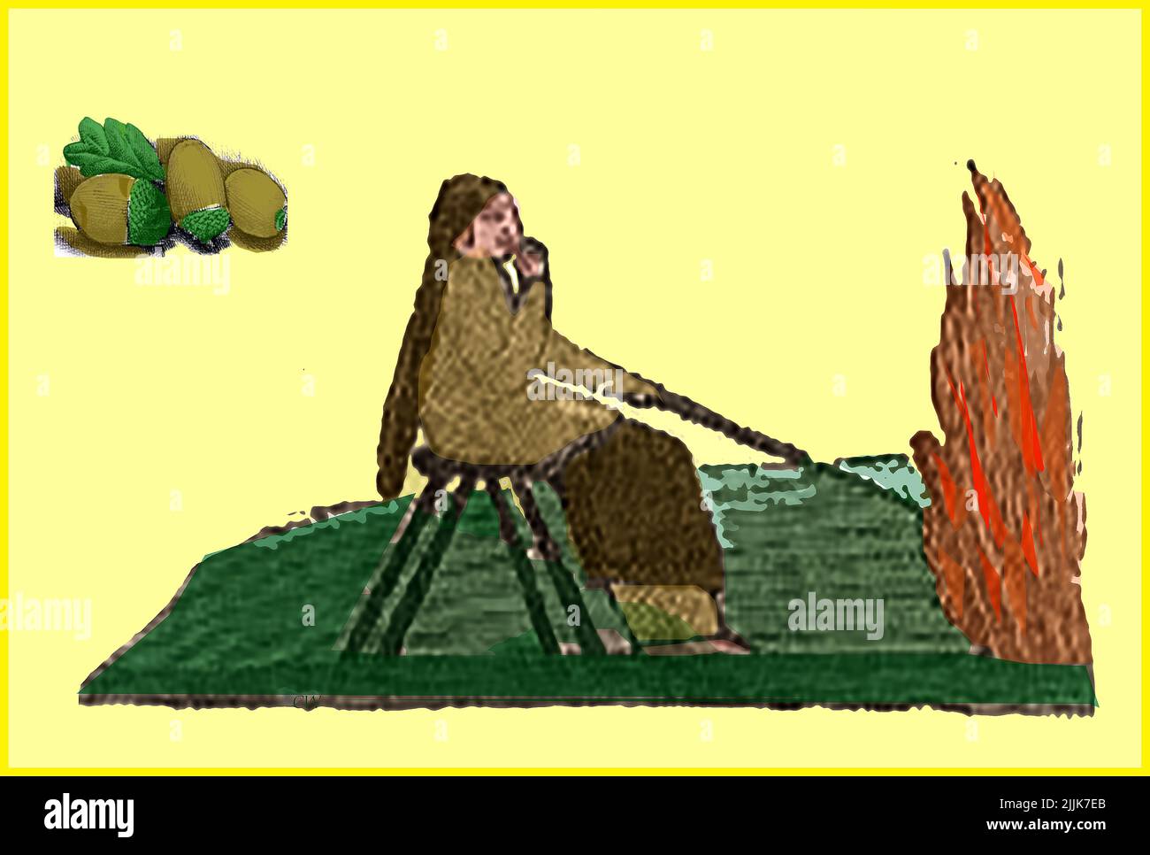 Native American Indian tribes - An early illustration of primitive ...