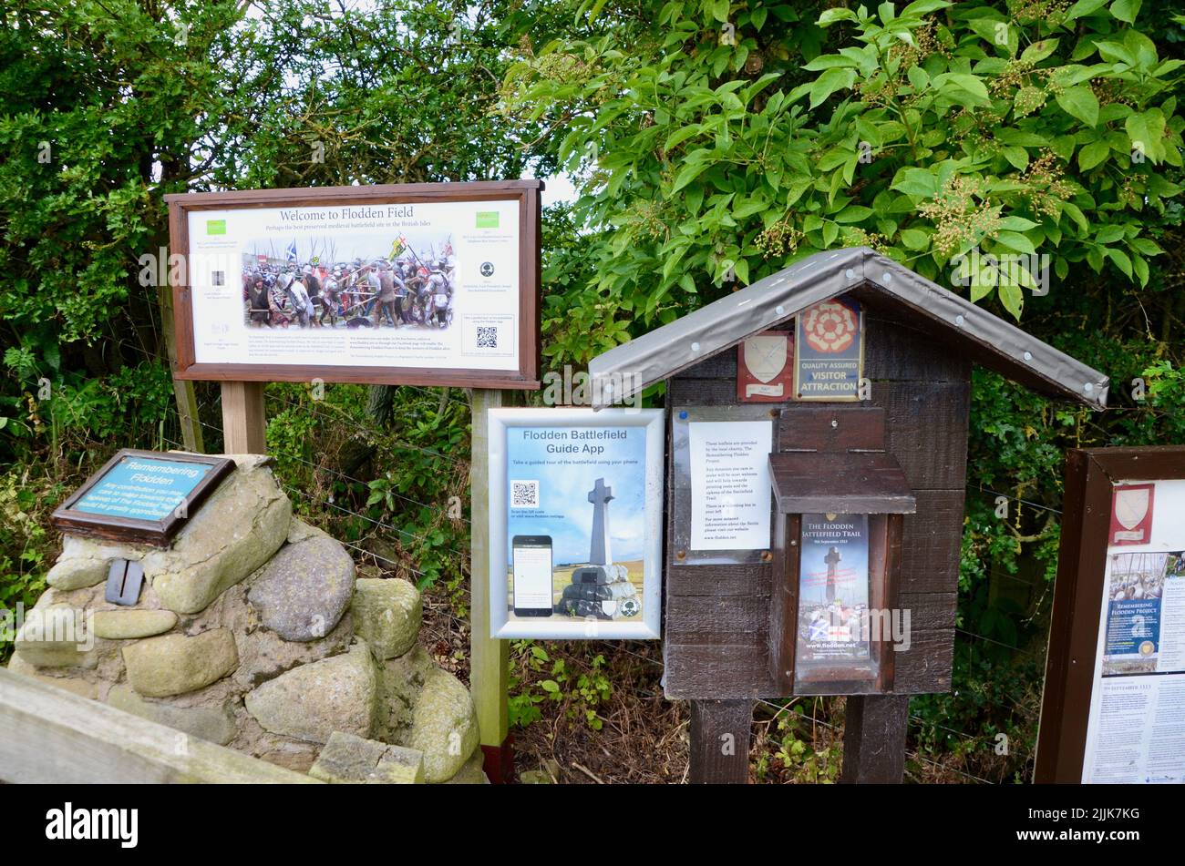 flodden field historic battle field site in northumberland england ...