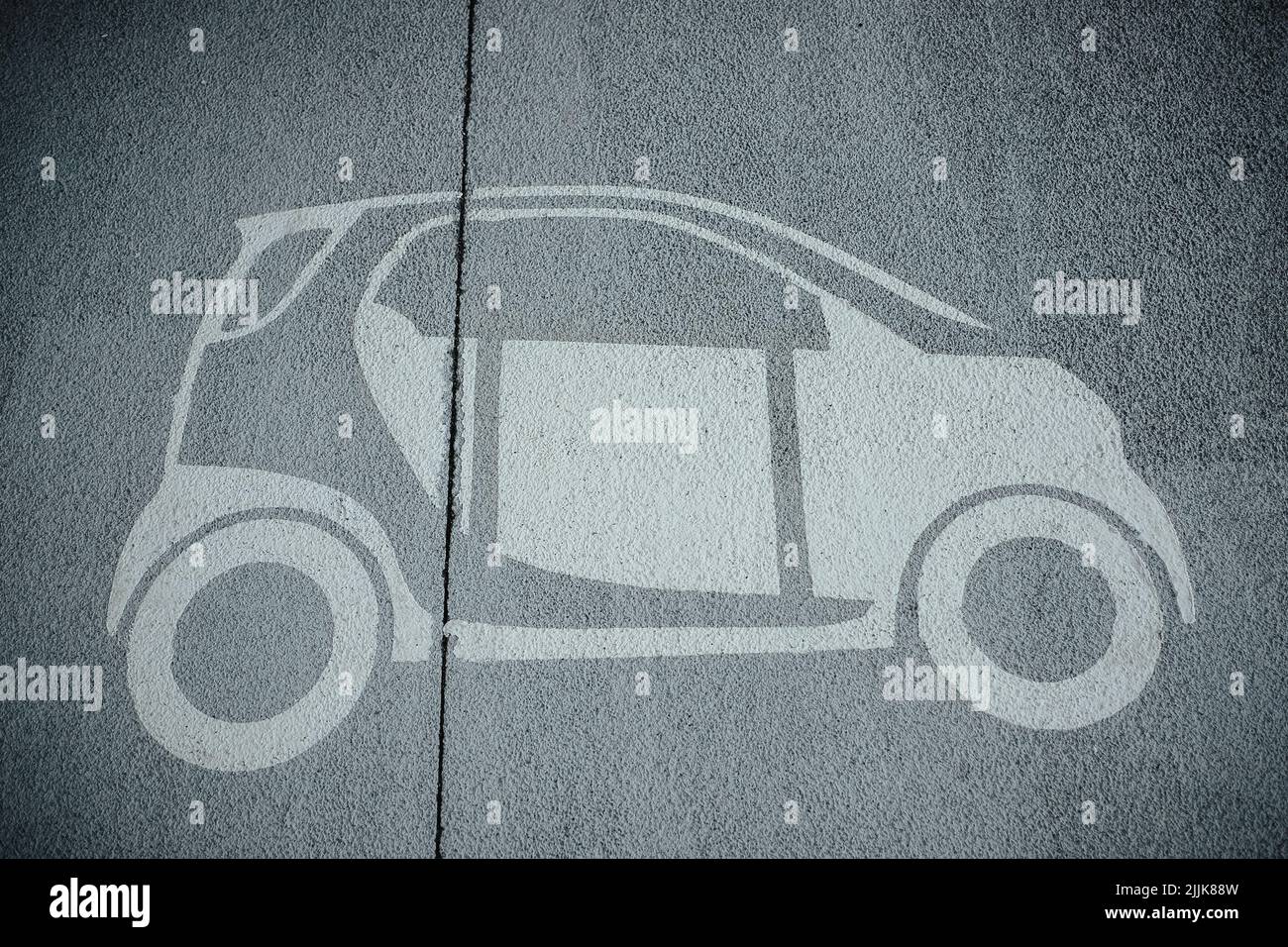 Car high angle view hi-res stock photography and images - Alamy