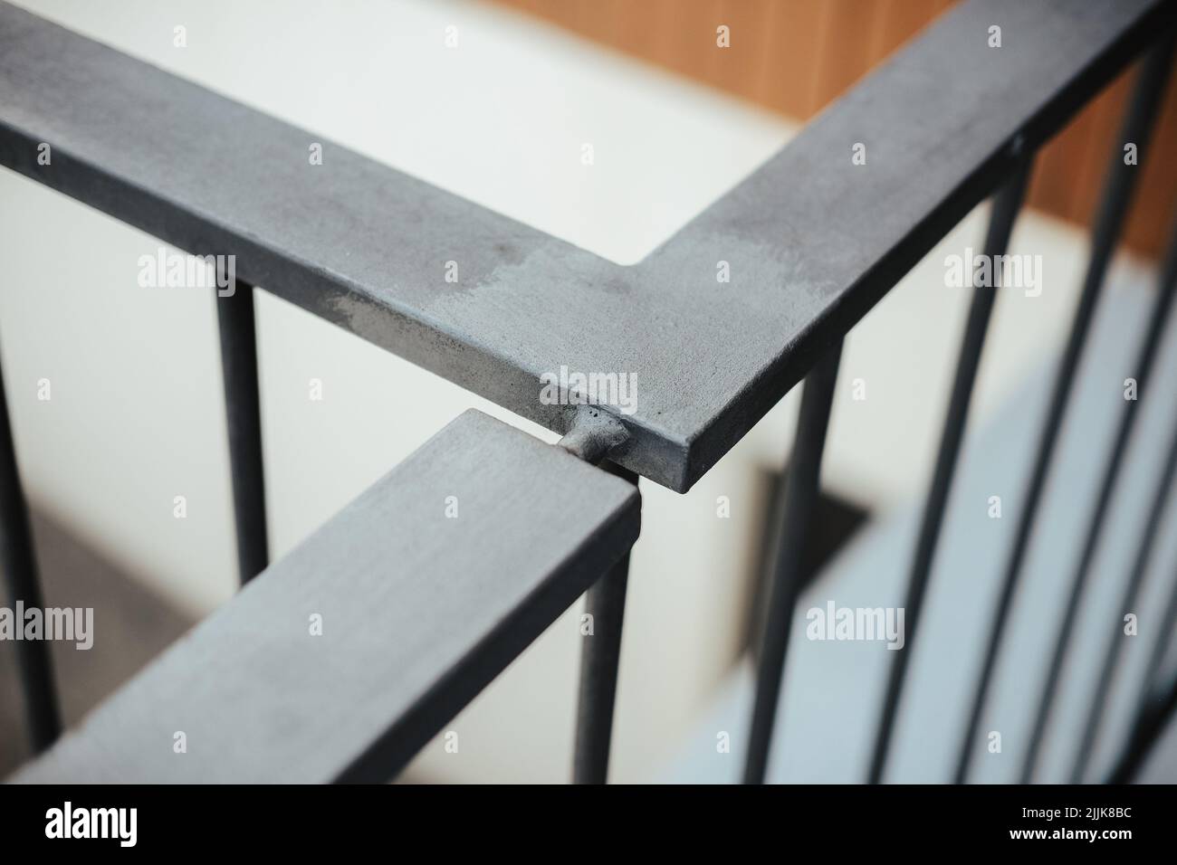 Closeup shot metal staircase hi-res stock photography and images - Alamy