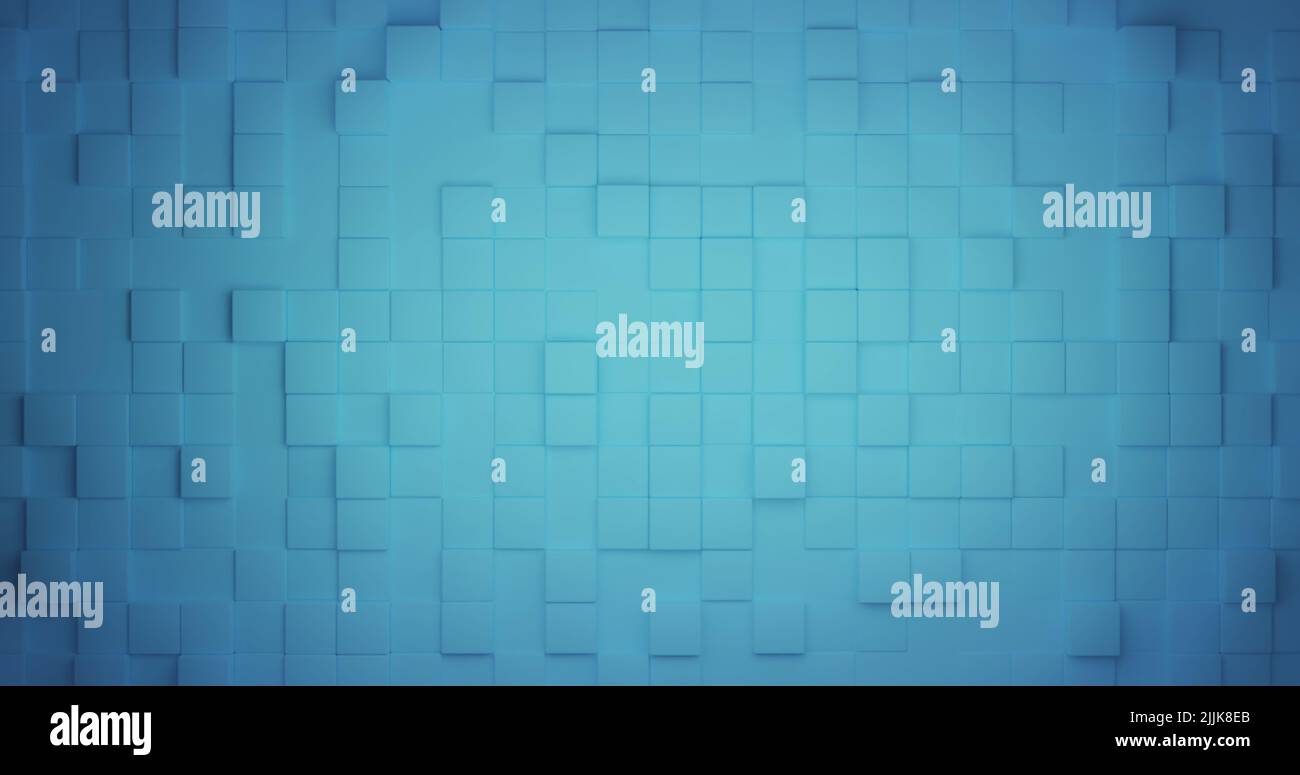 Image of moving tile wall over blue background Stock Photo - Alamy