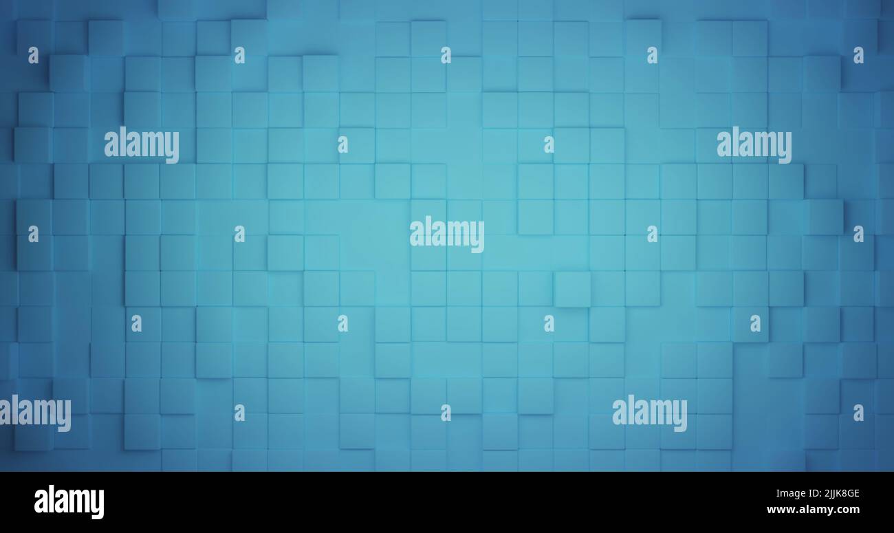 Image of moving tile wall over blue background Stock Photo - Alamy