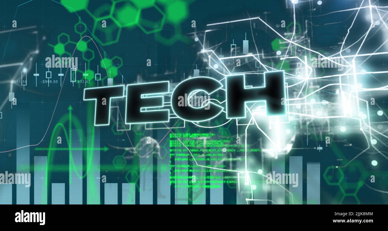 Blue tech background hi-res stock photography and images - Alamy