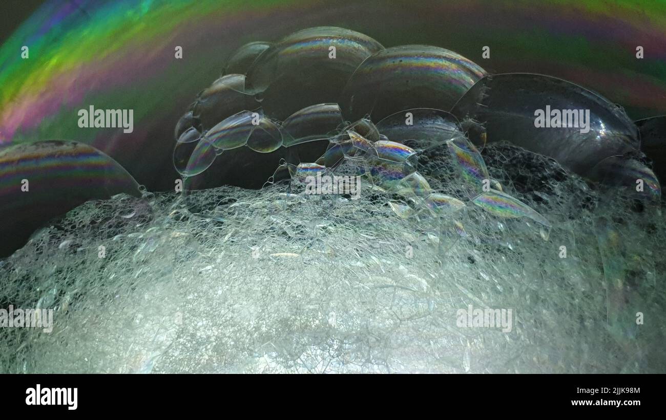 Realistic bath soap foam clean soapy froth bubbles hi-res stock ...