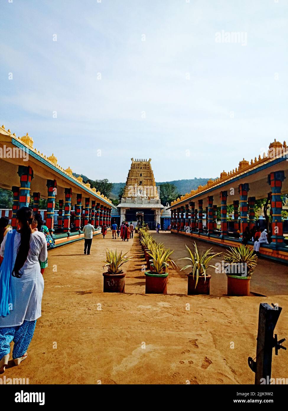 The Ancient Temple of India under the blue clear sky on a sunny day ...