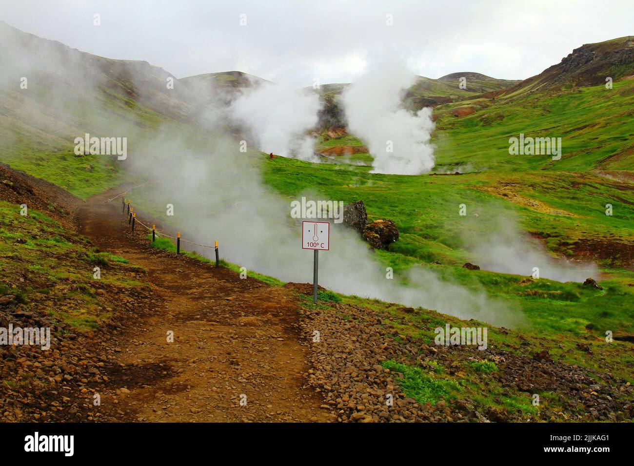 Reykjadalur Hot Spring Thermal River Stock Photo - Alamy