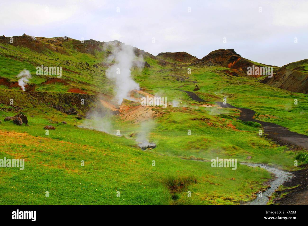 Reykjadalur Hot Spring Thermal River Stock Photo - Alamy