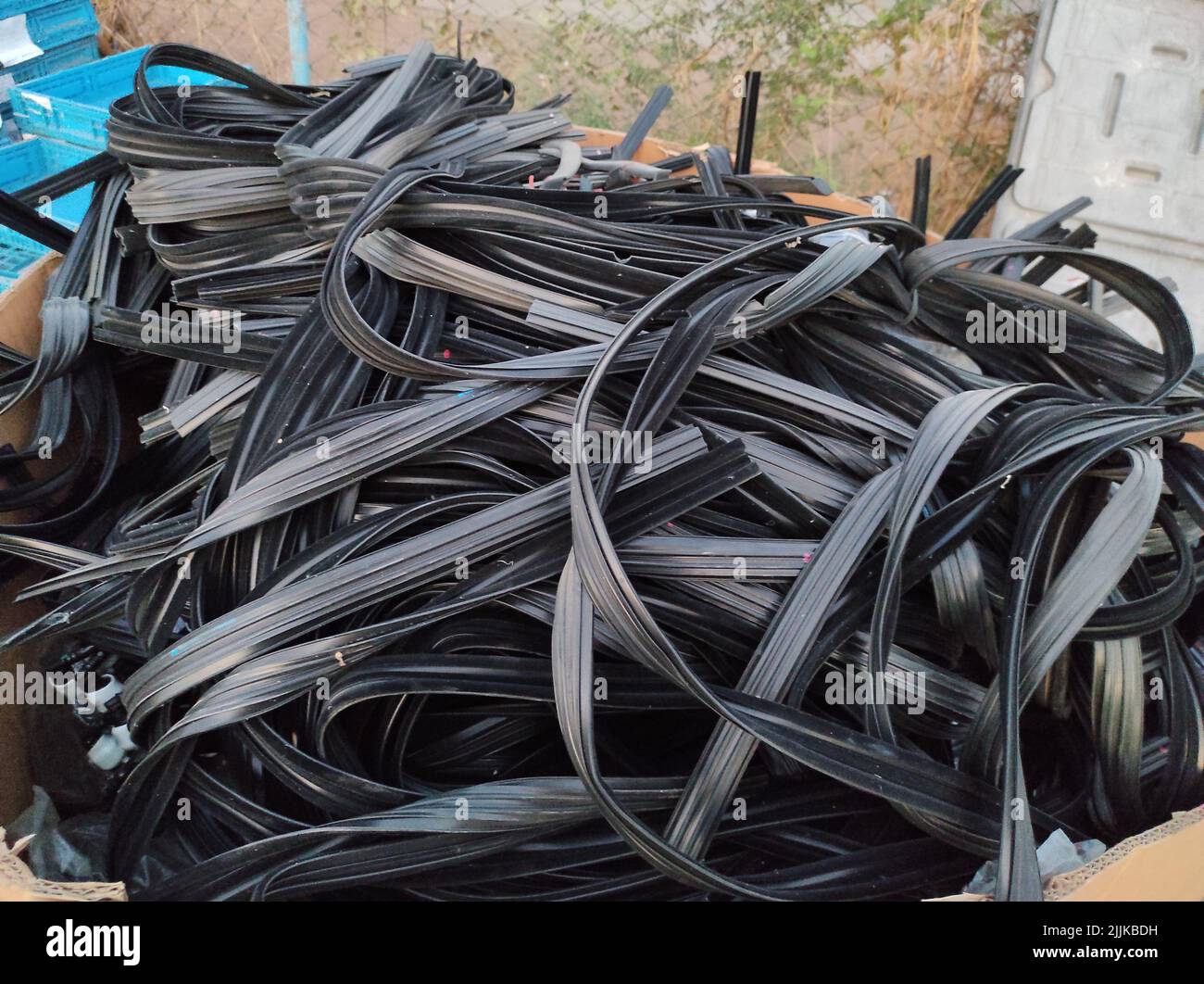 A pile of car body spare parts Stock Photo - Alamy