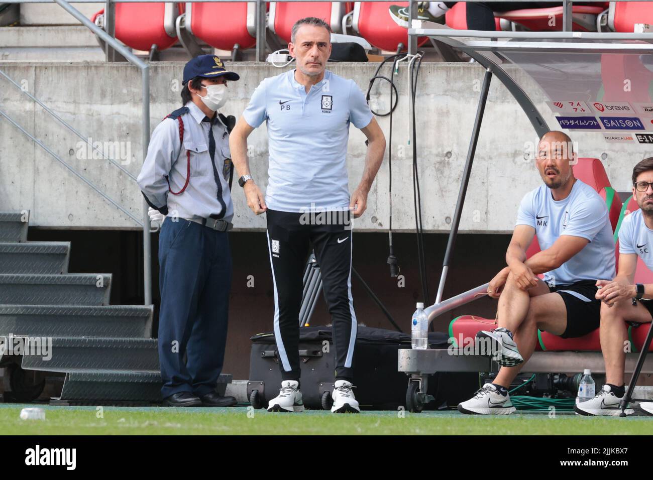 Aichi, Japan. 24th July, 2022. Gomes Bento Paulo Jorge head coach (KOR ...