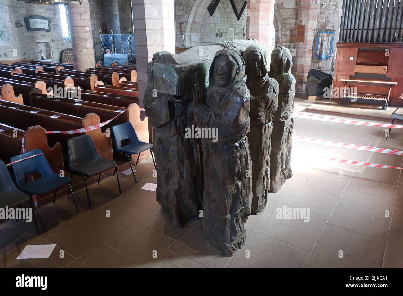 St Cuthbert's Way national trail long-distance trail. Northumberland ...