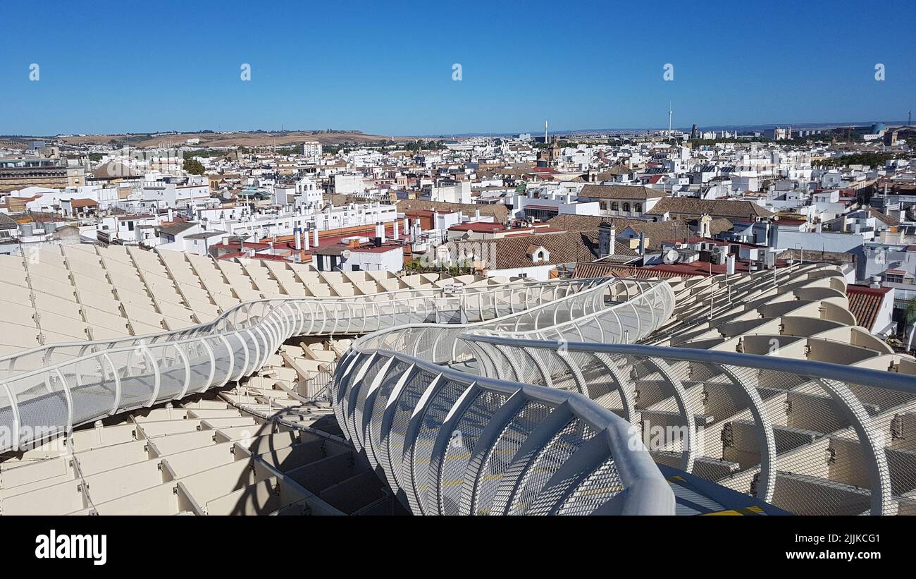 Aerial metropol parasol seville hi-res stock photography and images - Alamy