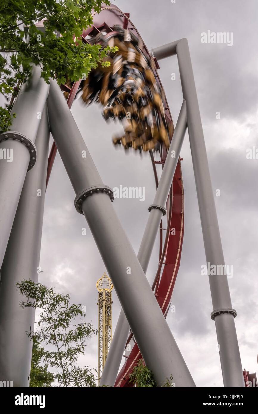 Looping roller coaster hi-res stock photography and images - Alamy