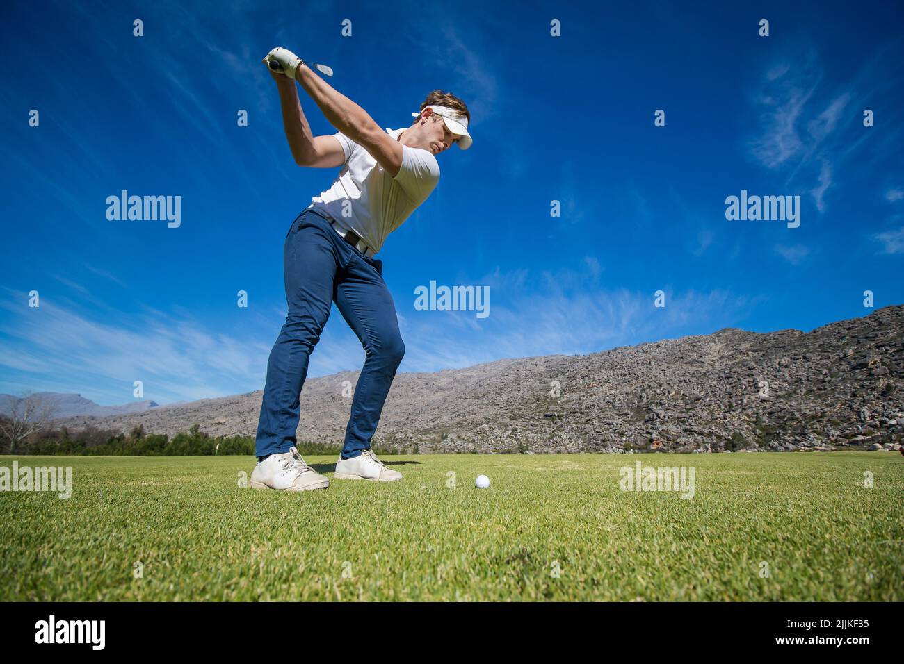 Professional golfer angle hi-res stock photography and images - Alamy