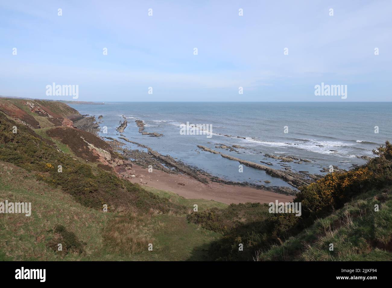 England Coast Path long-distance National Trail. Northumberland ...