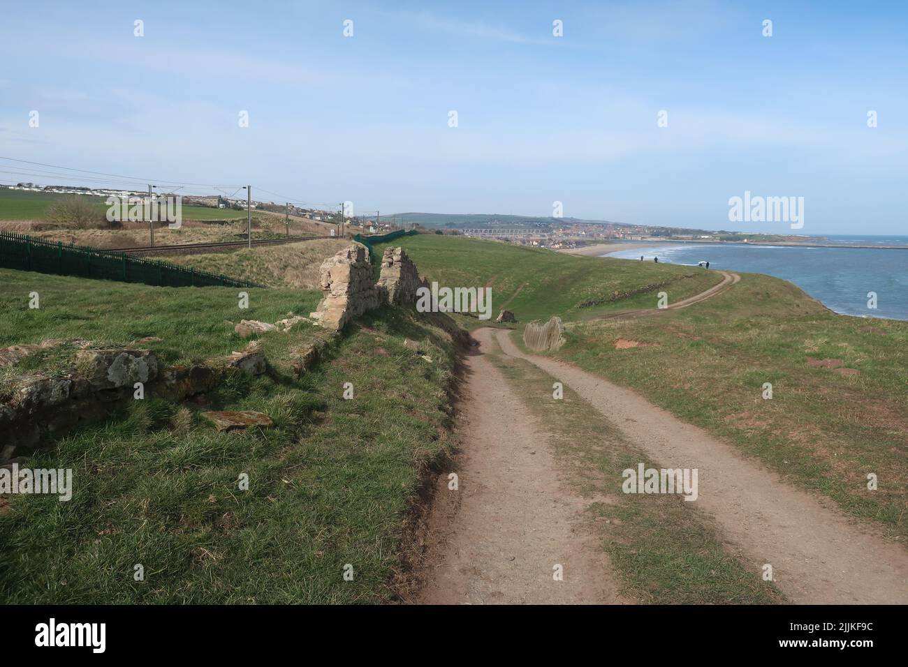 England Coast Path long-distance National Trail. Northumberland ...