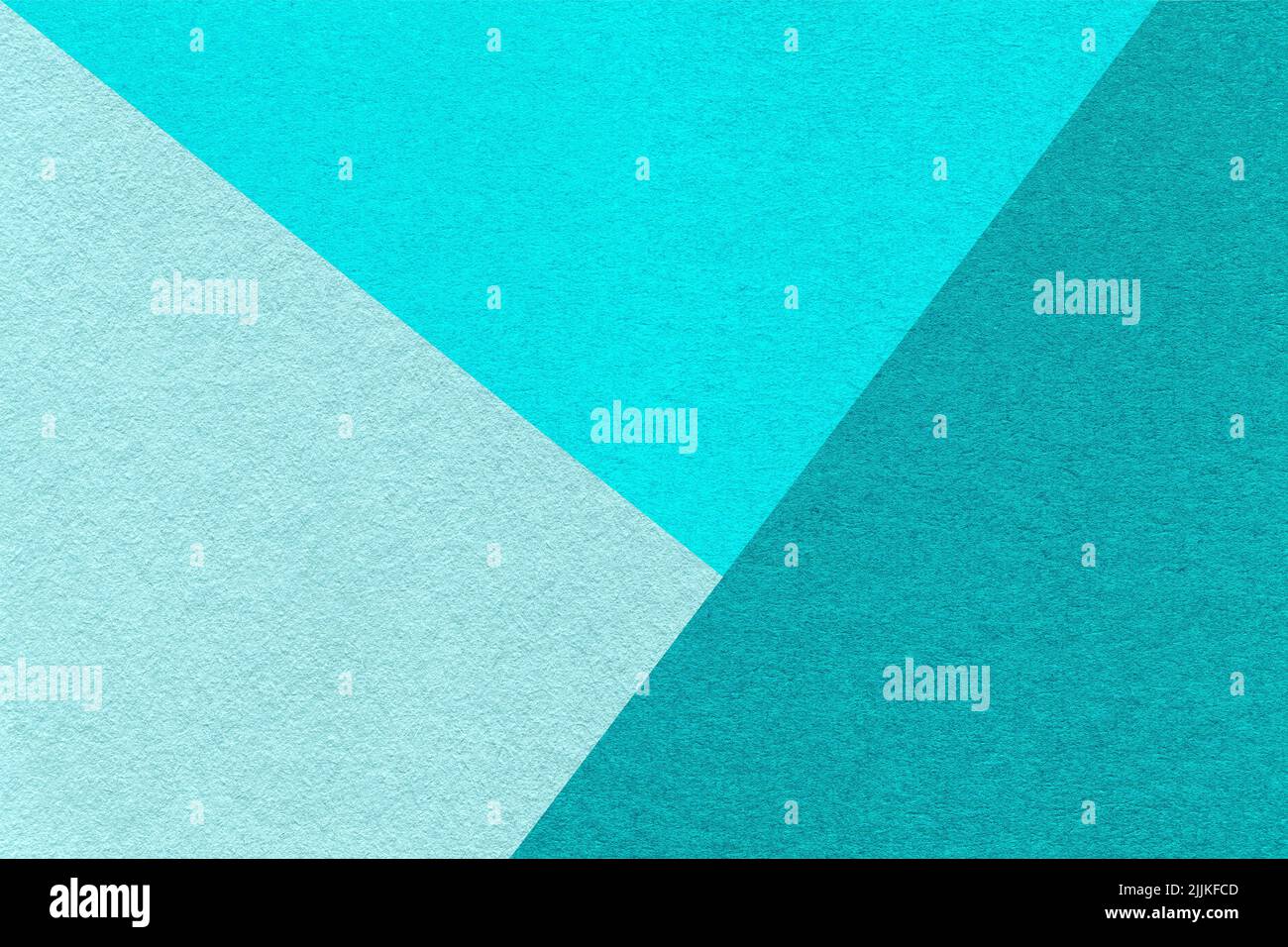 Texture of craft cyan, turquoise and blue shade color paper background ...
