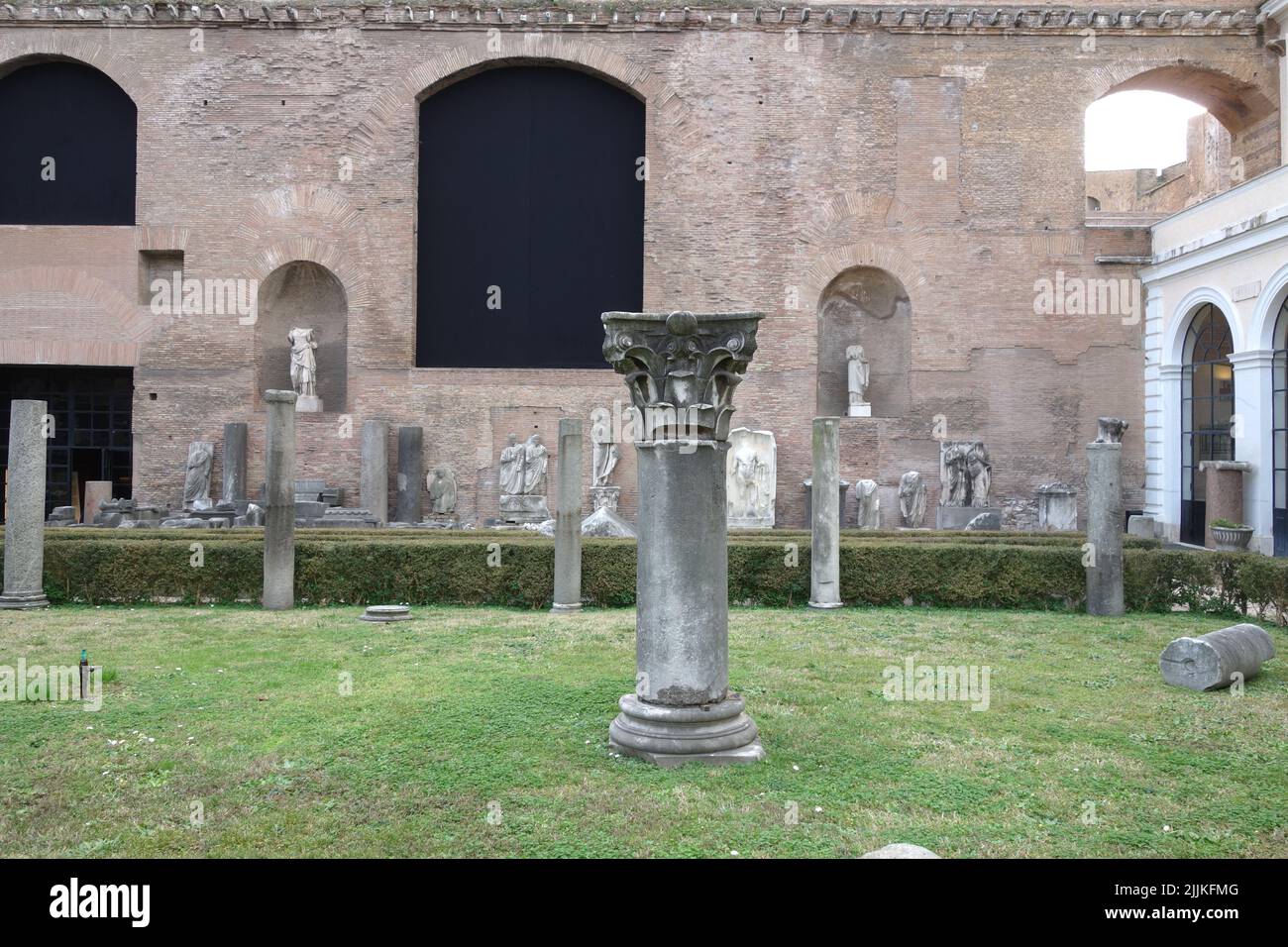 The Baths of Diocletian, National Roman Museum, Italy Stock Photo - Alamy