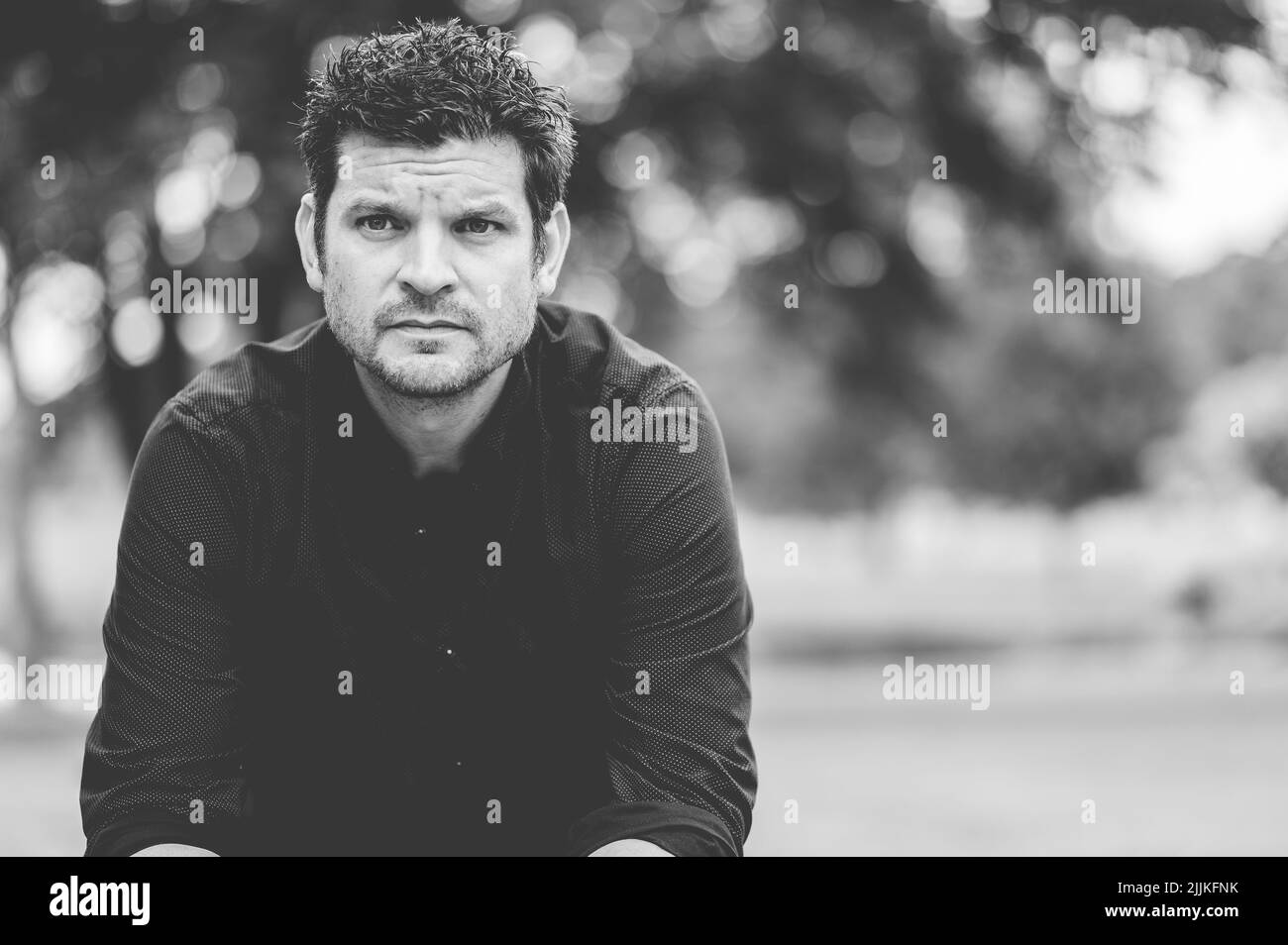 Man sitting park bench summer Black and White Stock Photos & Images - Alamy Man sitting park bench summer Black and White Stock Photos & Images - Alamy