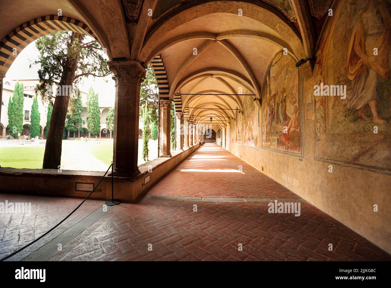 The inner garden of the convent of San Marco in Florence Stock Photo ...