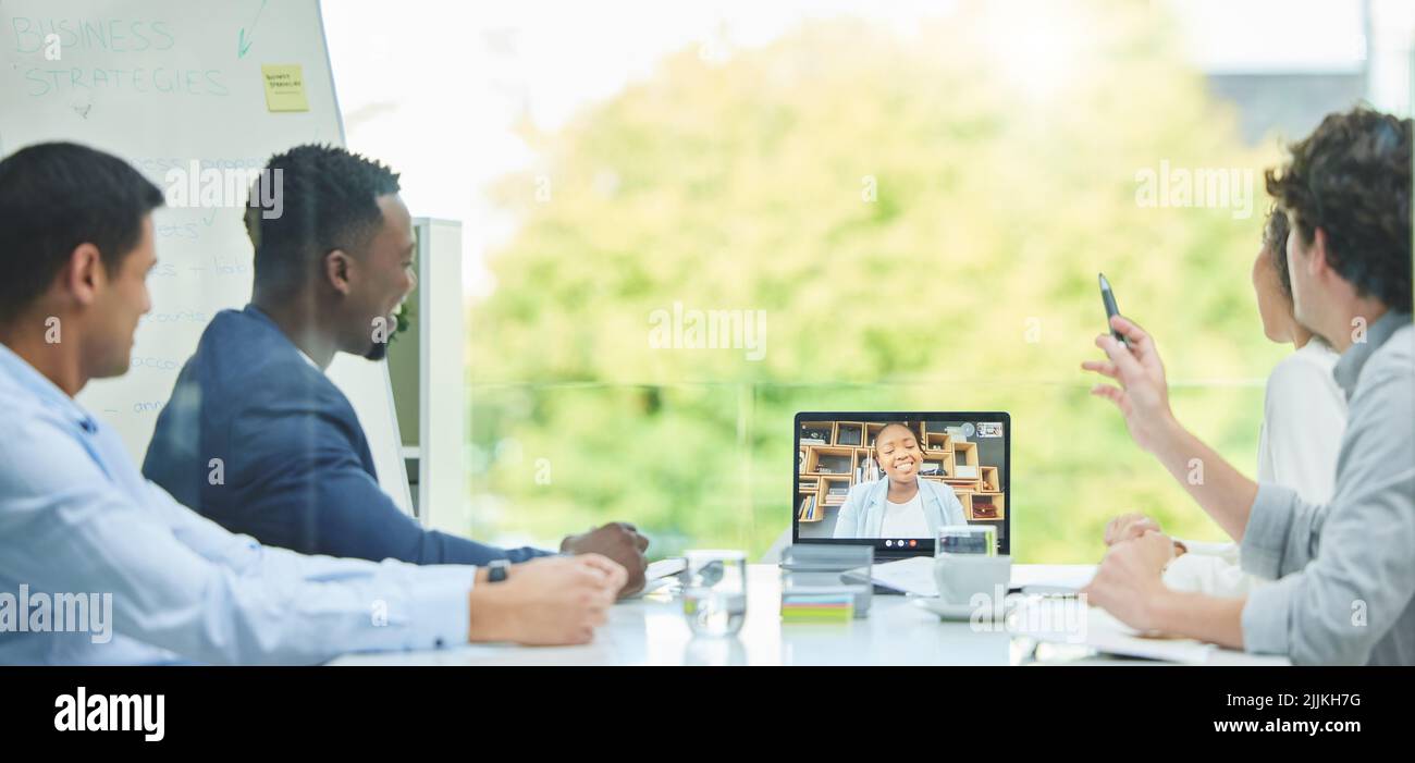 We wanted to run something by you. a team of staff having a virtual ...