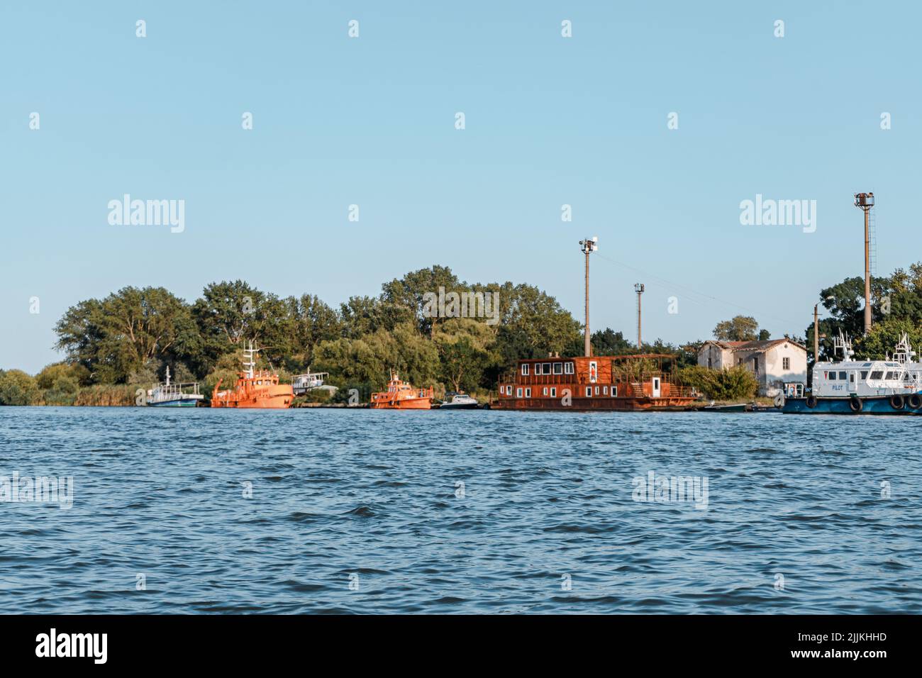 Ships sulina canal hi-res stock photography and images - Alamy