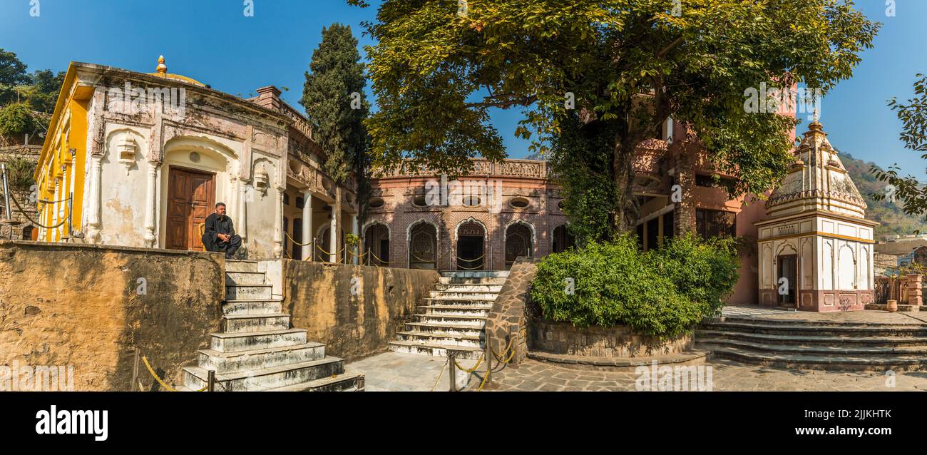 A panoramic shot of the ancient Sikh temple in Islamabad, Pakistan ...