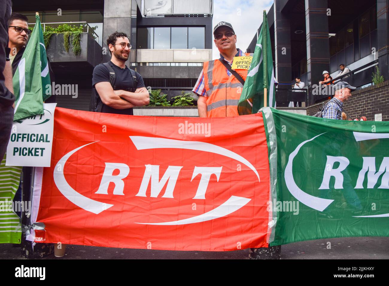 London, England, UK. 27th July, 2022. RMT (Rail, Maritime and Transport ...
