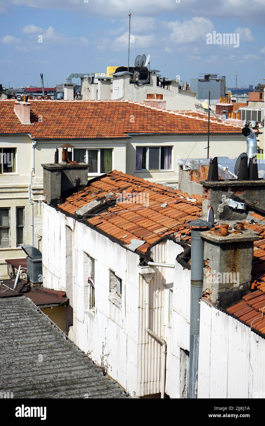 An old residential area on a sunny morning Stock Photo - Alamy