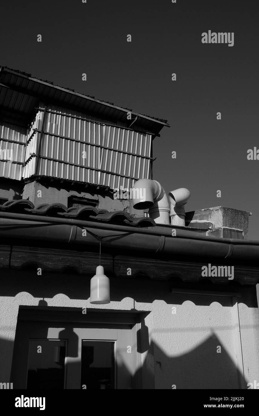 Small building light Black and White Stock Photos & Images - Alamy