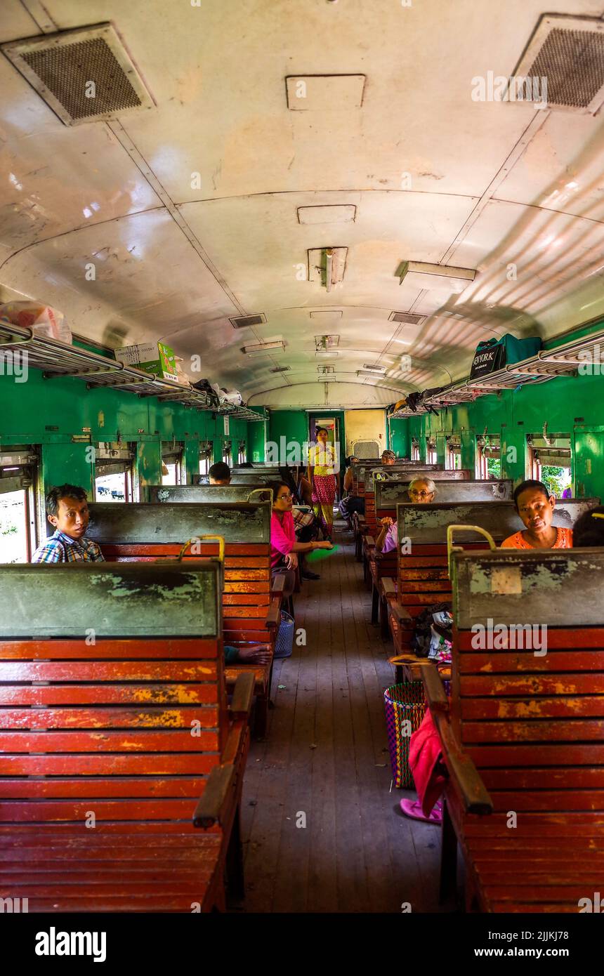 Sitting inside passenger train hi-res stock photography and images - Alamy