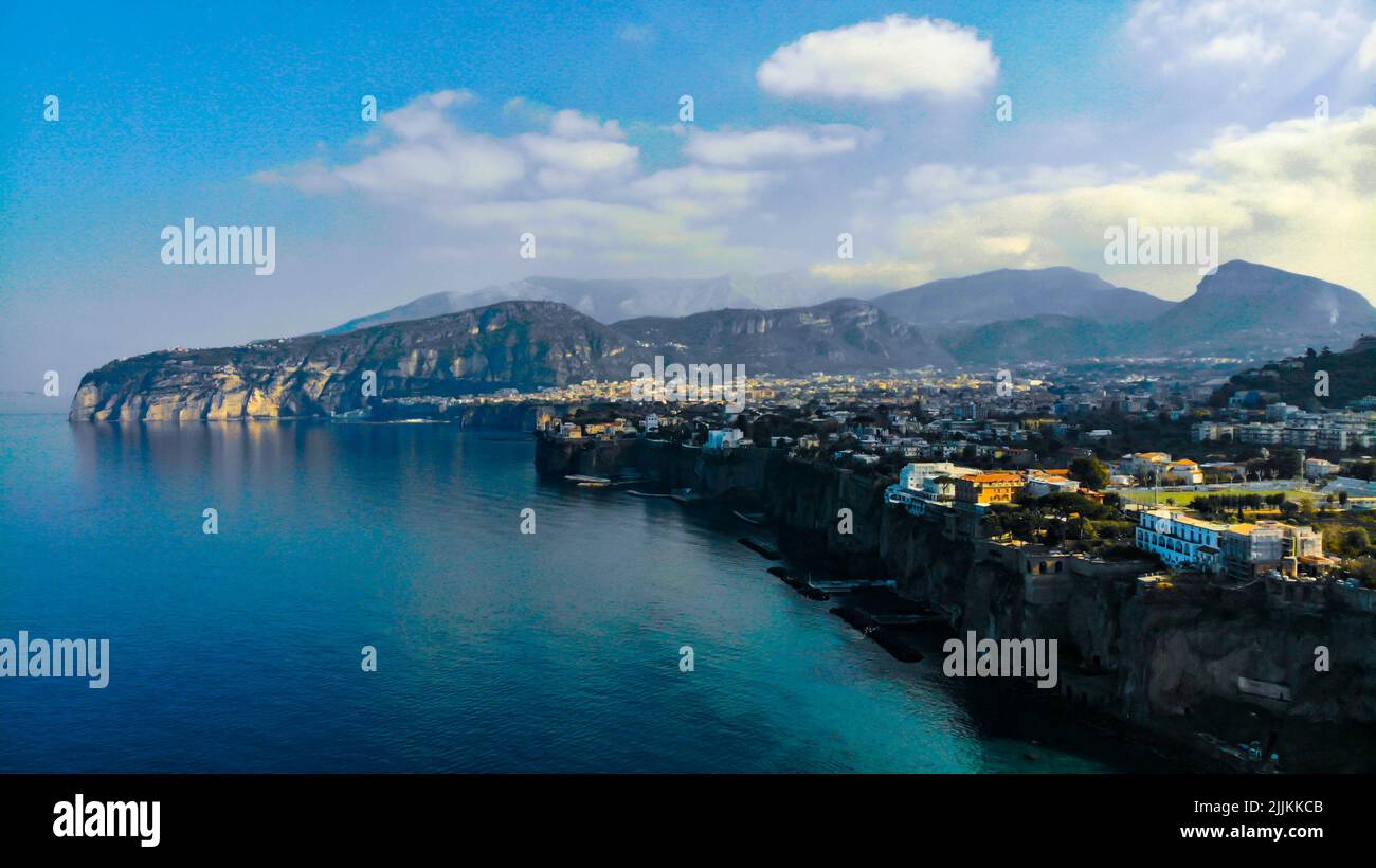 A breathtaking view of the whole city of Capri, Italy Stock Photo - Alamy