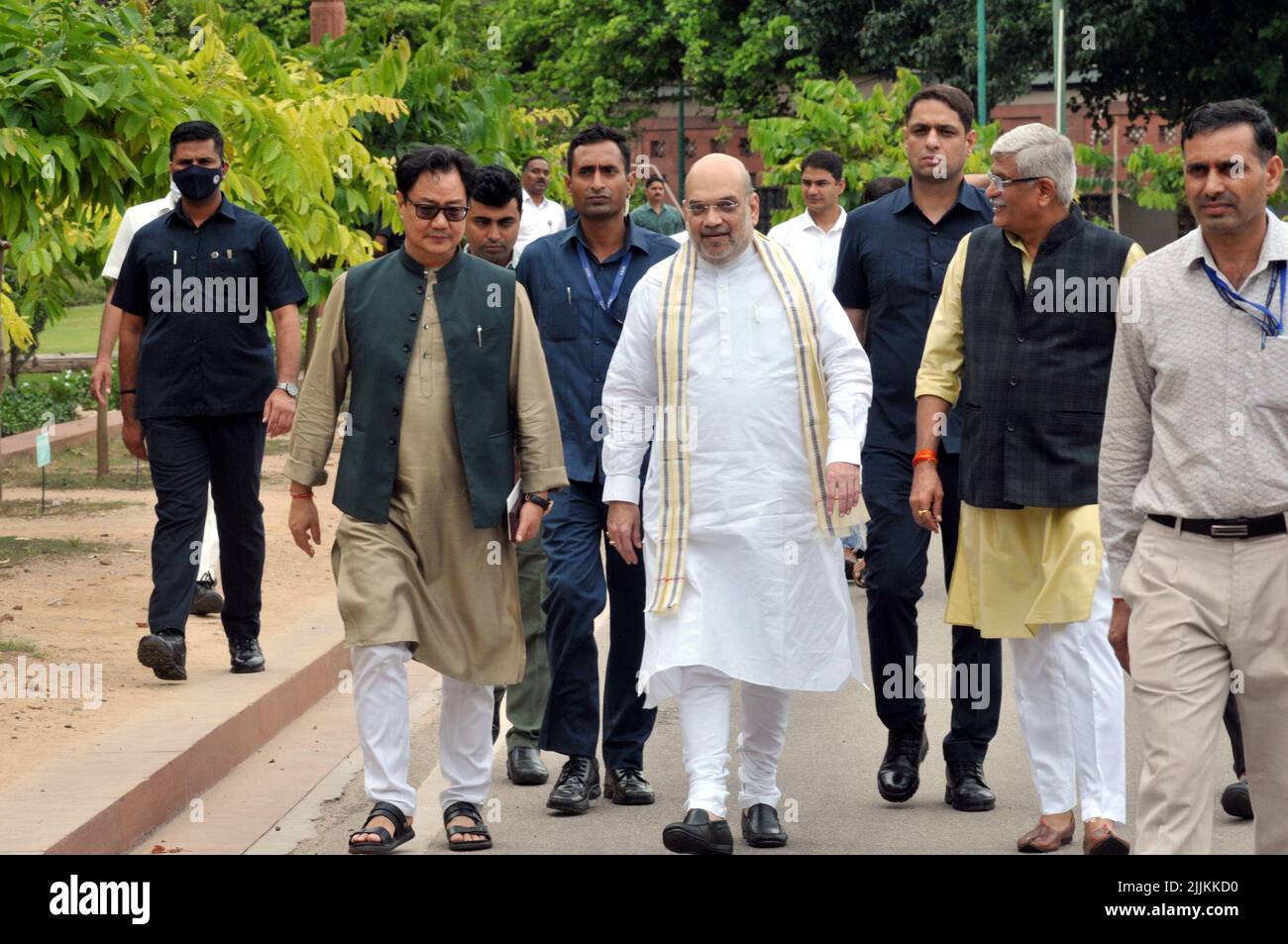 New Delhi, New Delhi, India. 27th July, 2022. Union home munister Amit ...