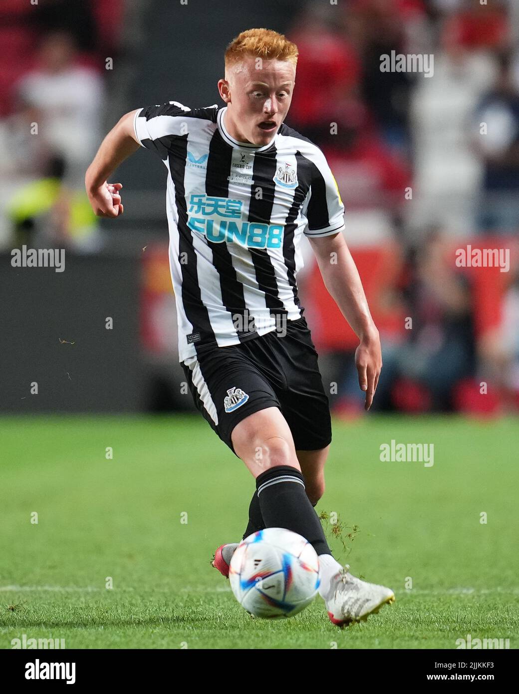 Lisbon, Portugal. July 25, 2022, Matty Longstaff of Newcastle United ...