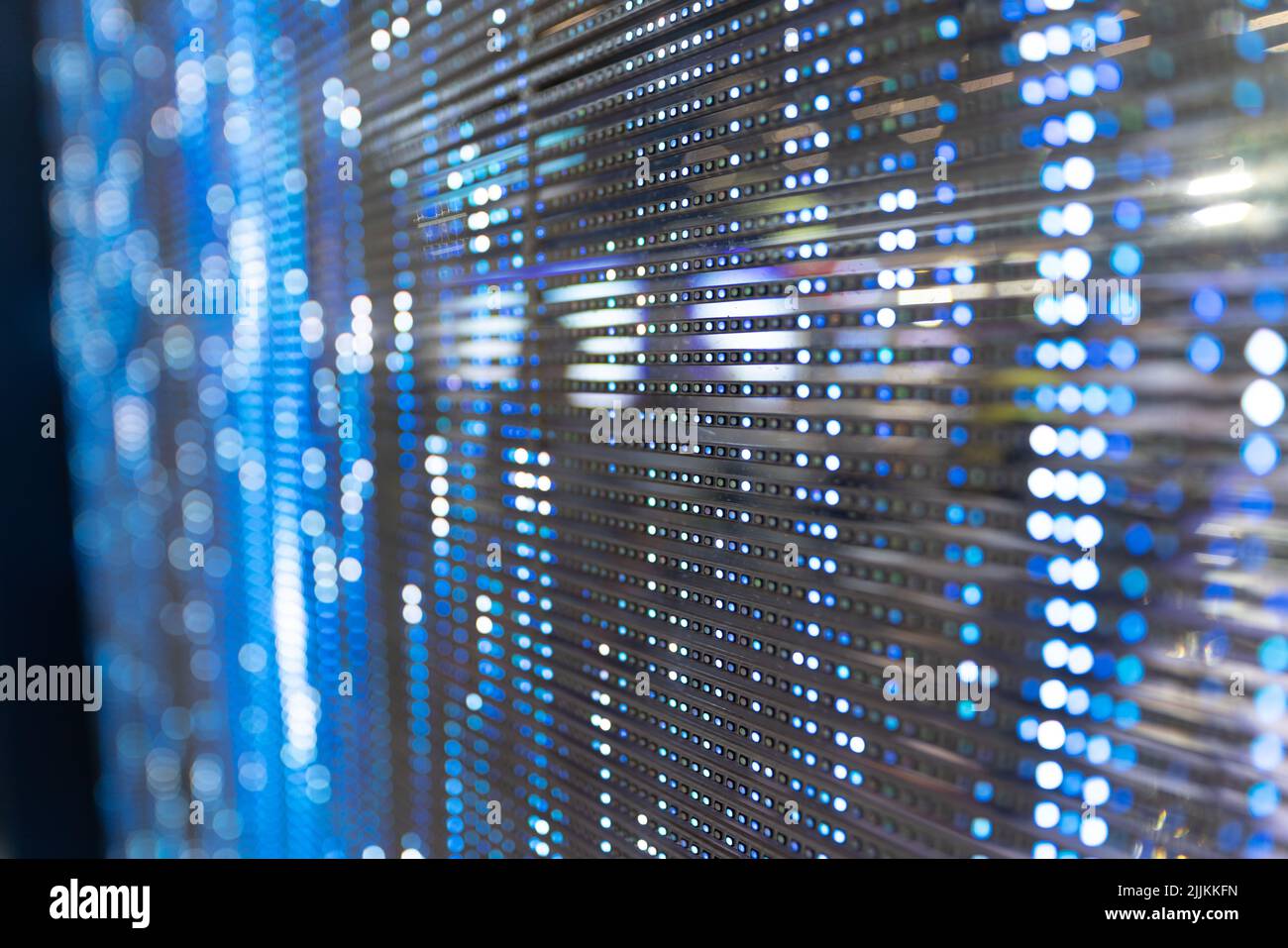 A motion blurred flash light of data and information transfer concept ...