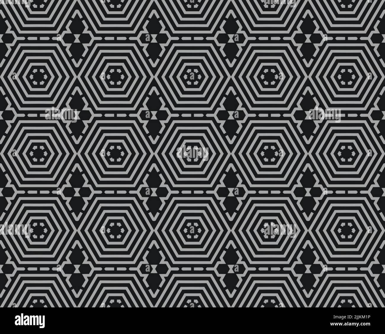 An illustration of seamless black patterns Stock Photo - Alamy