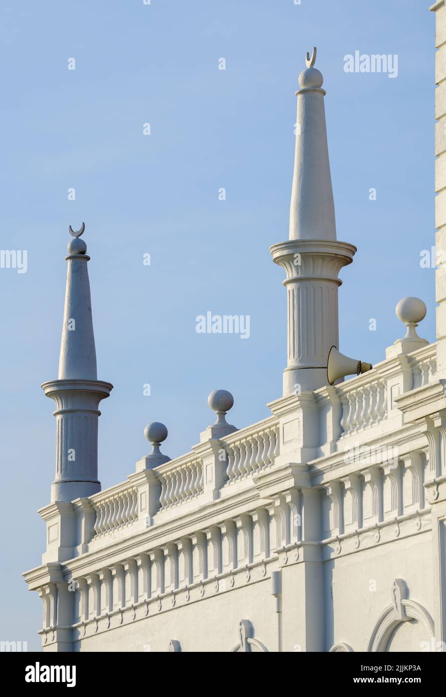 Meeran Jumma Masjid mosque building exterior top photograph Stock Photo ...