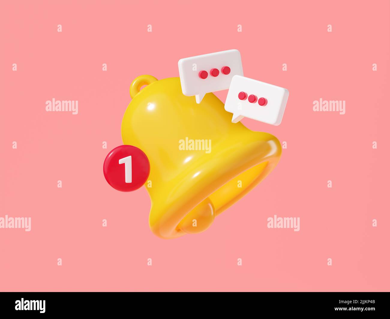 Notification bell speech bubble hi-res stock photography and images - Alamy
