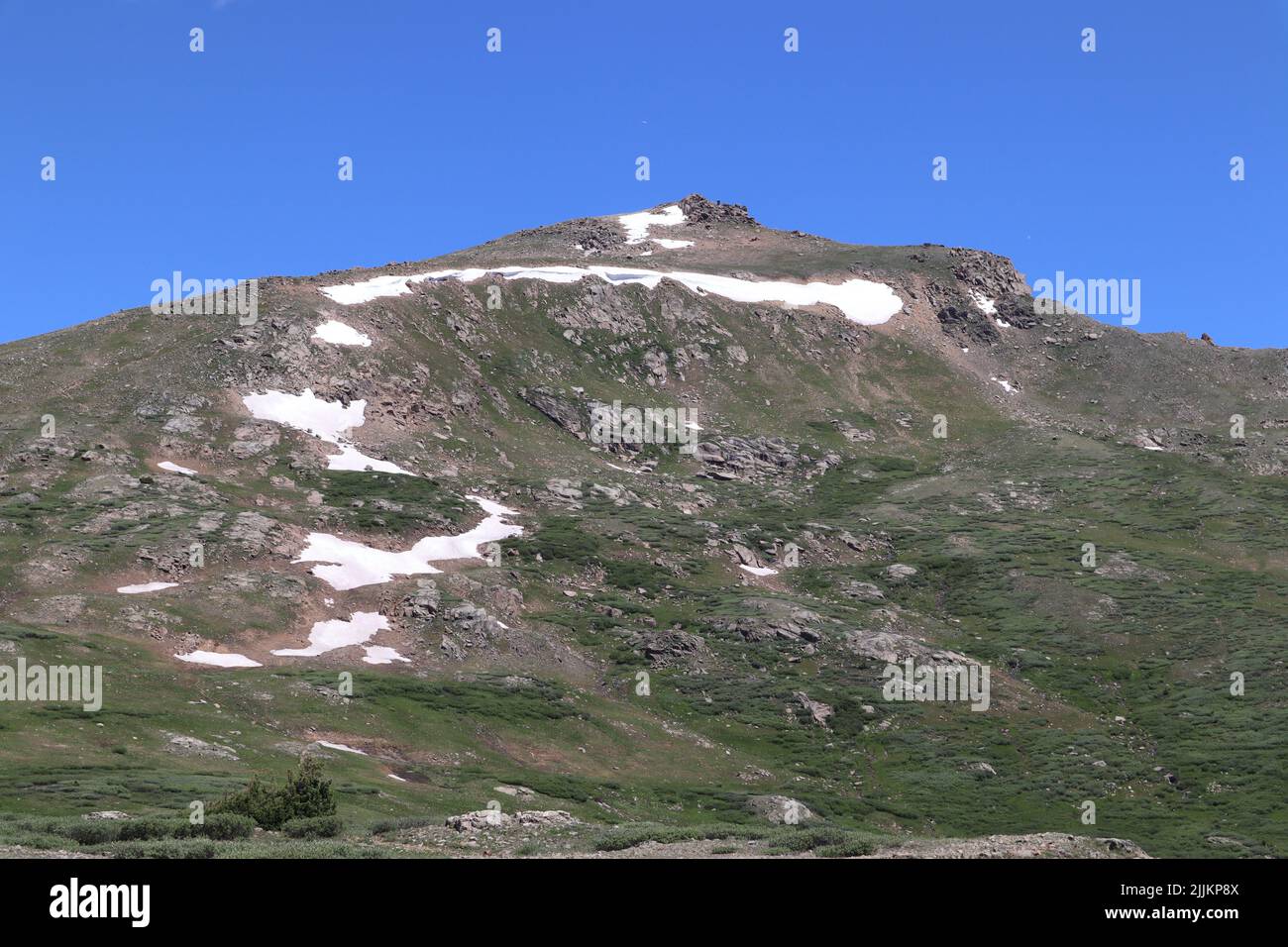 A scenic landscape of mountains near the Continental Divide in Colorado ...