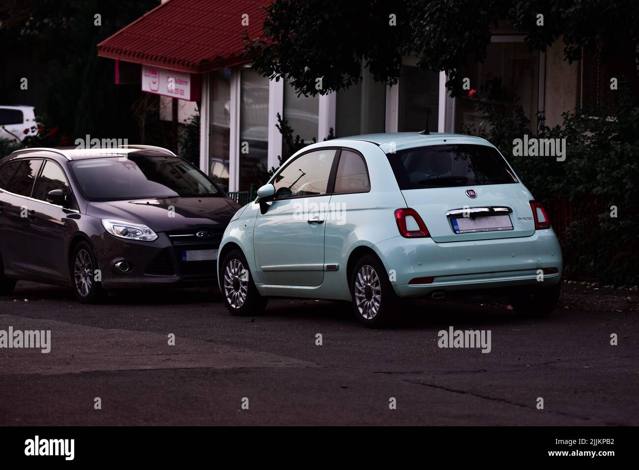 Baby blue fiat hi-res stock photography and images - Alamy
