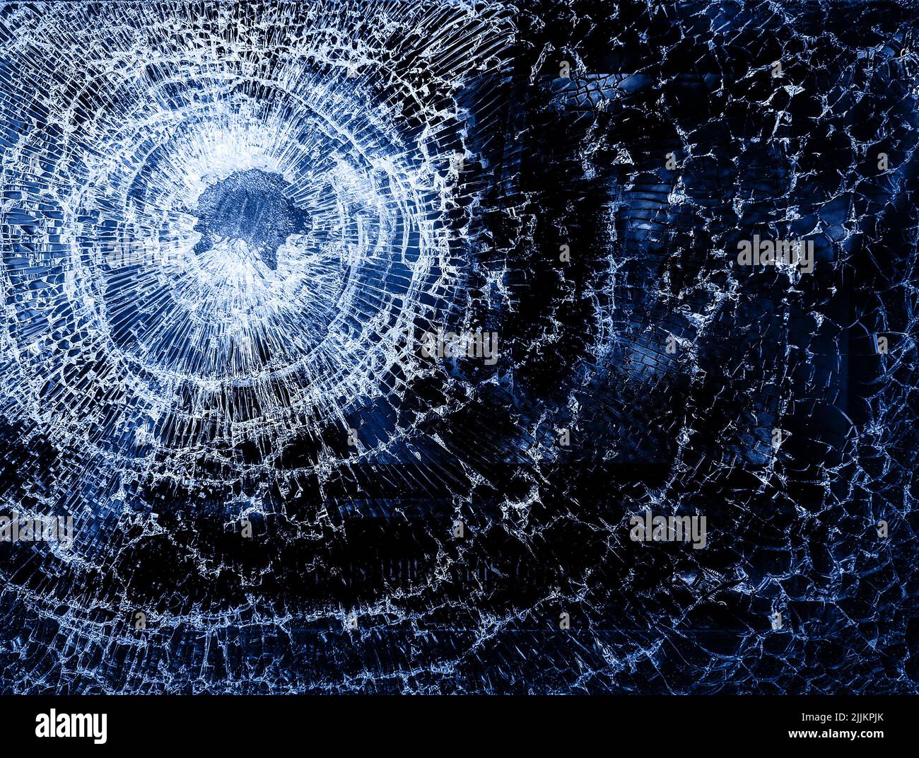 Dark blue broken glass background pattern Stock Photo - Alamy