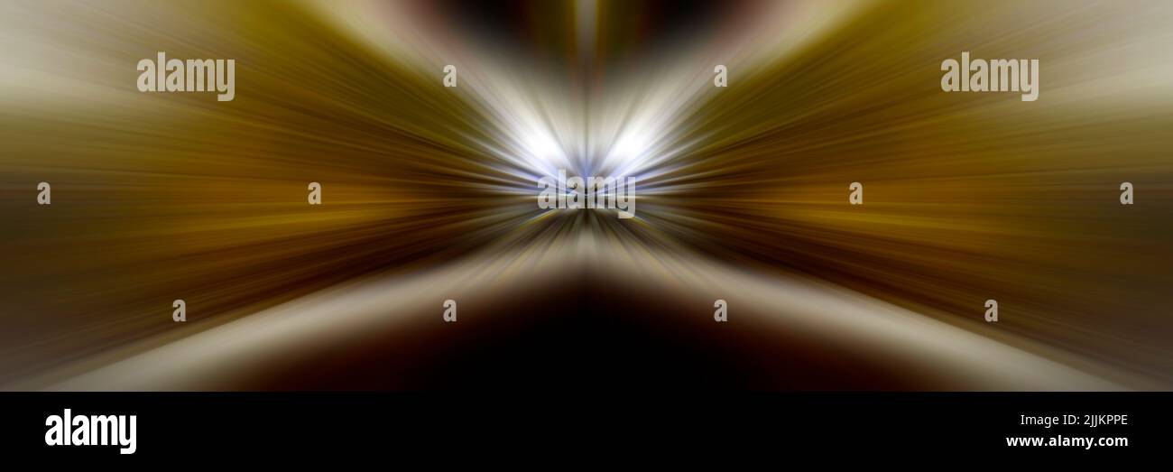 A flash of bright light with center point perspective Stock Photo - Alamy