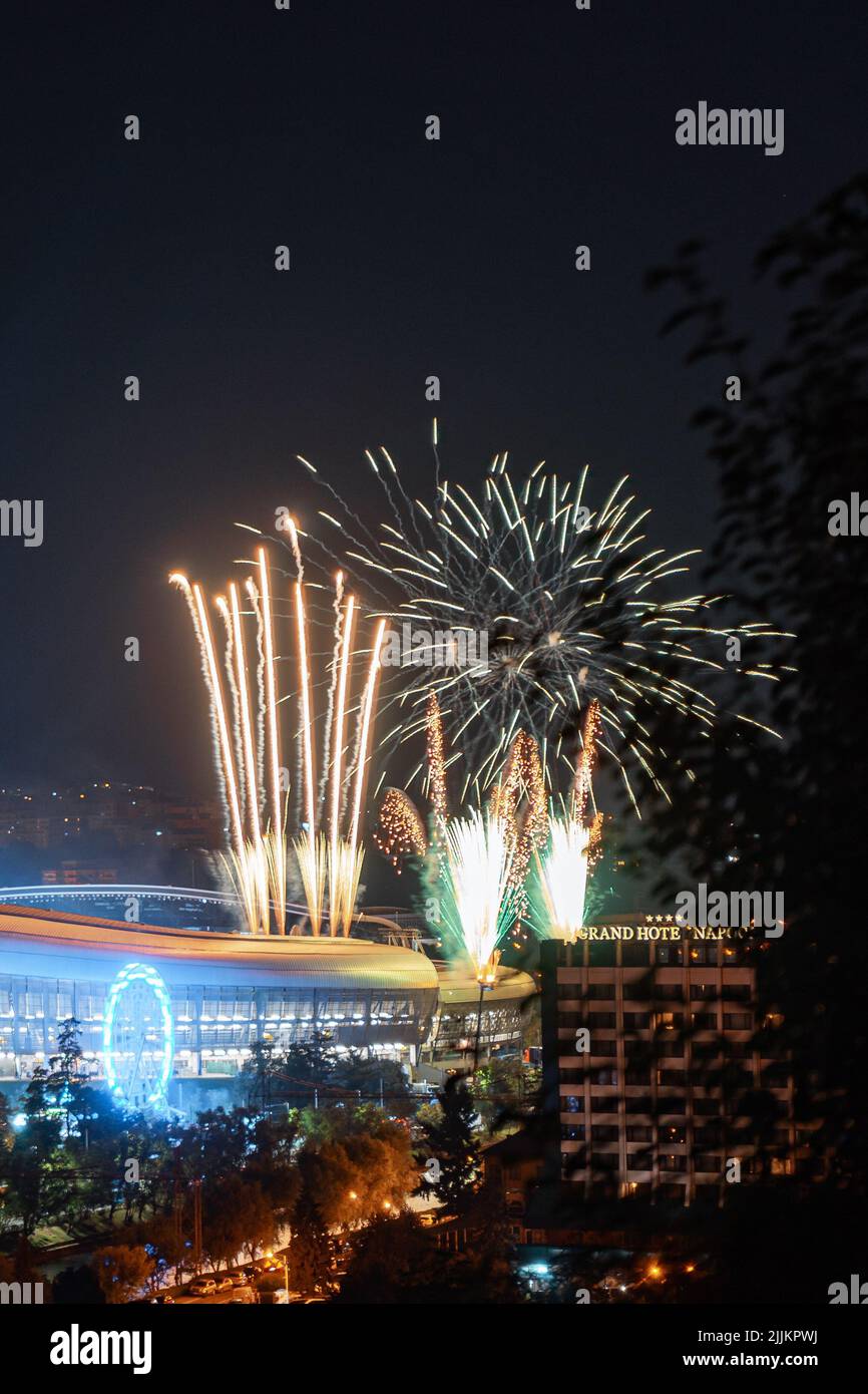 Music festival concert and fireworks hi-res stock photography and ...