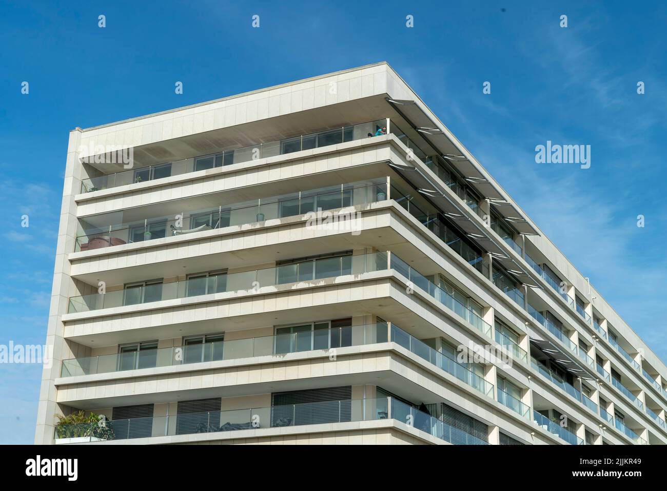 An exterior of modern residential building Stock Photo - Alamy