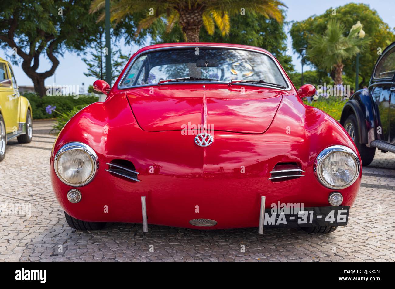 Classic Volkswagen car on show in Funchal, Madeira, Portugal Stock ...
