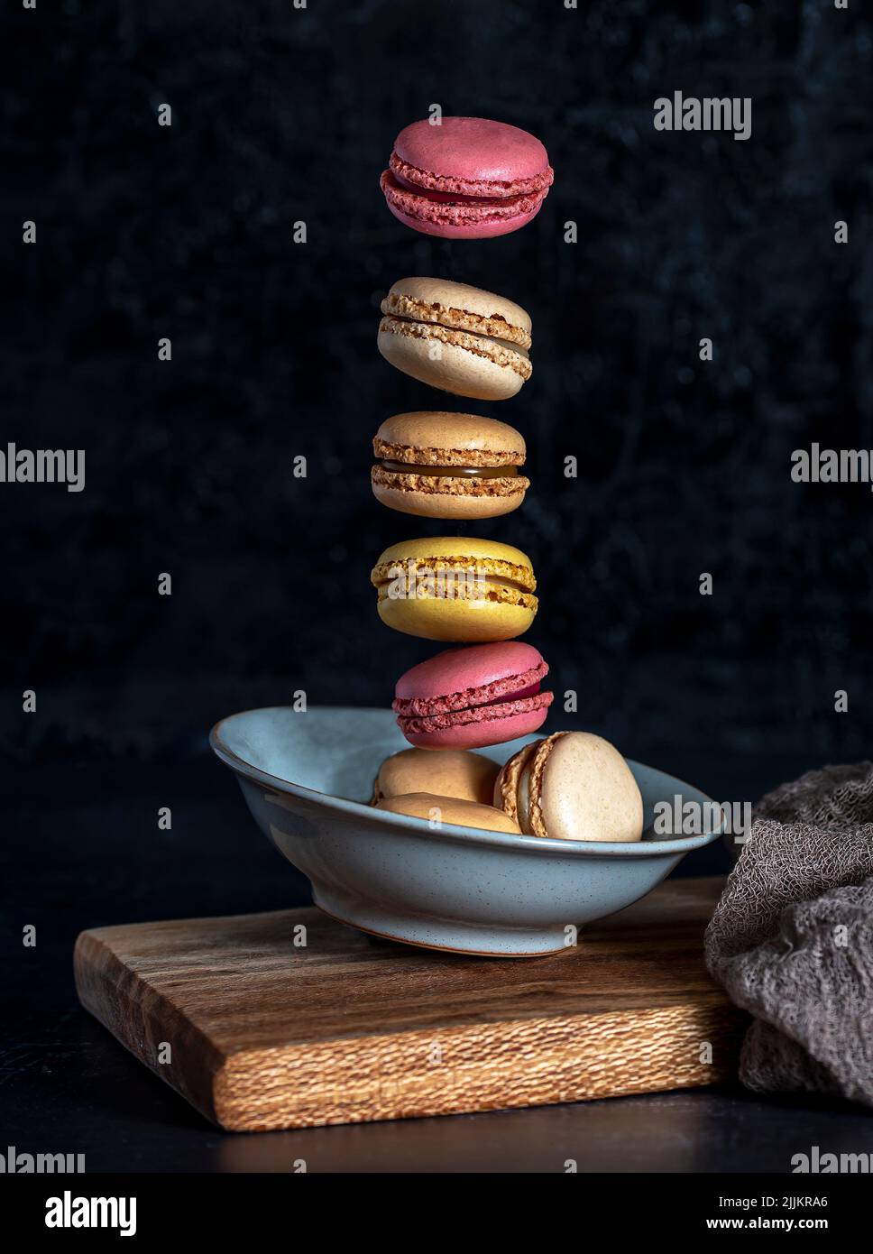 Food photography of macaroons Stock Photo - Alamy