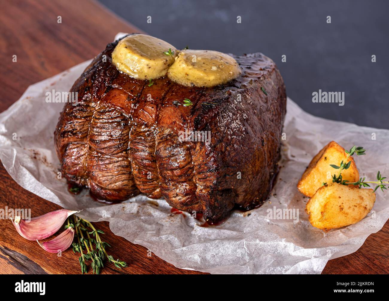 Food photography of rost beef sirloin Stock Photo - Alamy